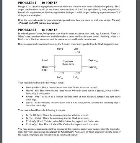 solved problem 2 10 points design a 3 x 2 active high