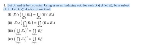 solved let a and lambda be two sets using lambda as an