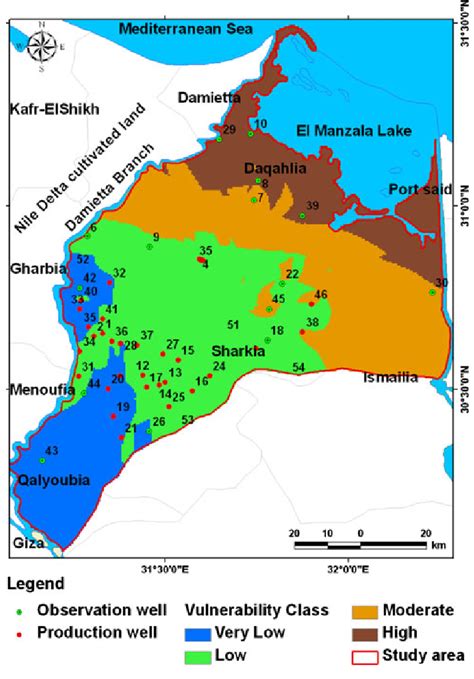 Groundwater Vulnerability Map Constructed By The Wmcdss Download