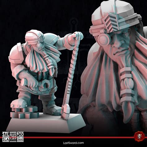 Dwarf Engineer Last Sword Miniatures