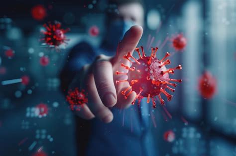 Premium Photo Businessman On Blurred Background Using Antivirus To