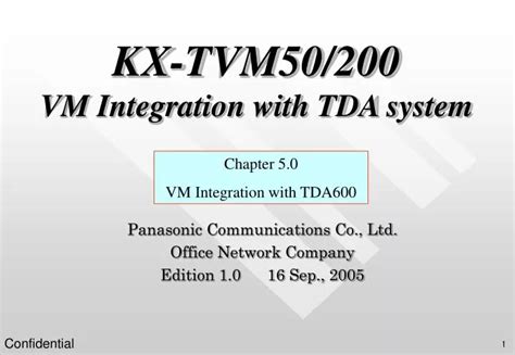 PPT KX TVM50 200 VM Integration With TDA System PowerPoint Presentation ID 3214197