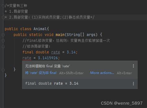 java语法：final关键字 java中final var 报错 csdn博客