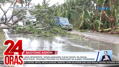 24 Oras Part 1 Hagupit Ng Bagyong Aghon Stranded Dahil Sa Bagyo Inilihis Na Imbestigasyon Sa