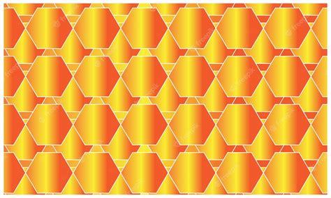 Premium Vector Golden Geometric Hexagonal Pattern