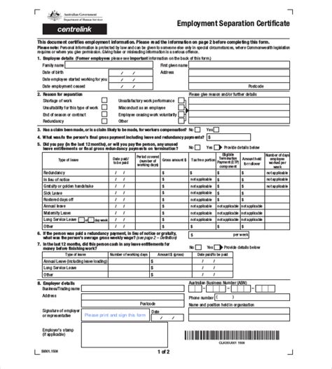 40 Employment Certificates Pdf Doc