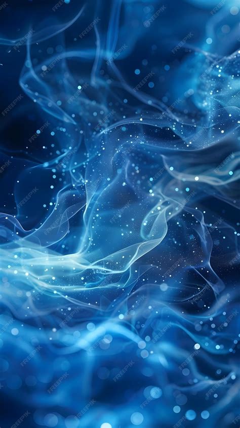 Premium Photo Blue Abstract Liquid Wave Background Flowing Liquid Generative Ai