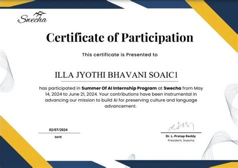 Thrilled To Share The Completion Of My Internship The Inaugural Event