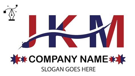 Logotipo Da Letra Jkm Vetor Premium