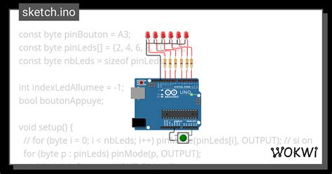 Pilotage De 6 Leds Avec Bouton Poussoir Page 2 Français Arduino Forum