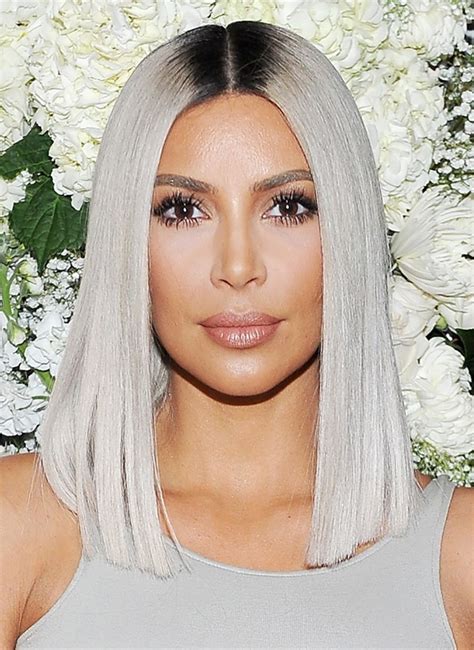 Kim Kardashian Shoulder Length Hair
