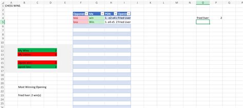 Office365 How To Find Most Used Chess Openings In Excel Stack Overflow