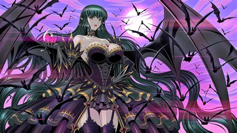 Akiranime Original Highres 1girl Bare Shoulders Bat Animal Bat