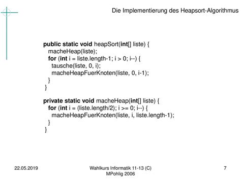 Heapsort Algorithmus Ppt Herunterladen
