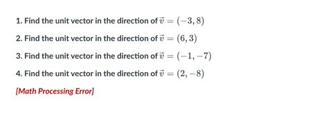 Solved Find The Unit Vector In The Direction Of V Chegg