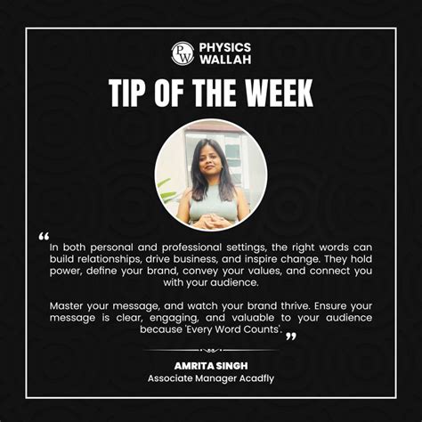 Pw Physicswallah On Linkedin Tipoftheweek Communicationskills