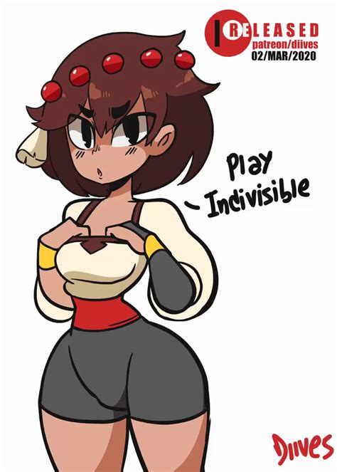 Rule 34 Ajna Indivisible Animated Bike Shorts Bloomers Brown Hair