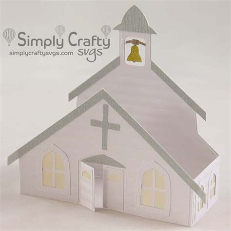 Church Box Card Svg File Simply Crafty Svgs Card Box Diy Card Box