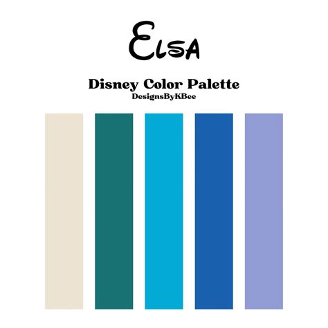 Elsa Disney Color Palette
