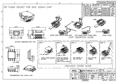 SMT 소켓 넓은 SOIC 8 200mil SMT Socket Wide SOIC 8 200mil