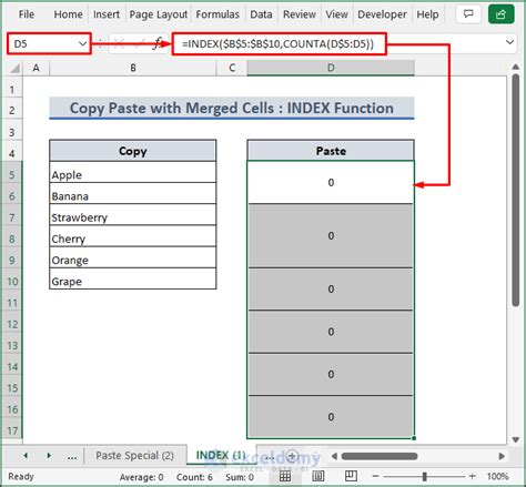 How To Copy And Paste In Excel With Merged Cells 2 Methods