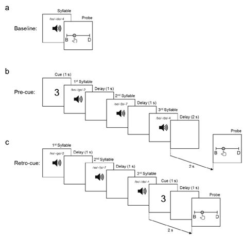 Examples Of The Trials In Experiments 1 3 The Probed Item In Each Of Download Scientific