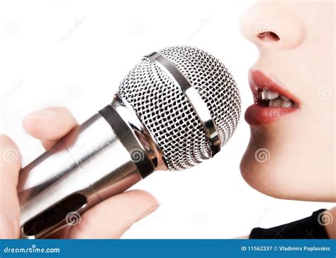 Closeup Of Woman Singing Stock Image Image Of People 11562337