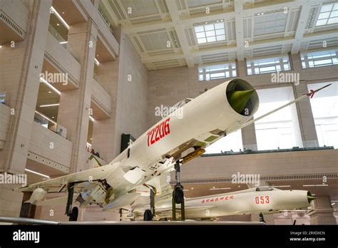 Beijing China January 24 2023 Chinese Made J 8e Fighter Jet Military Museum Of The Chinese