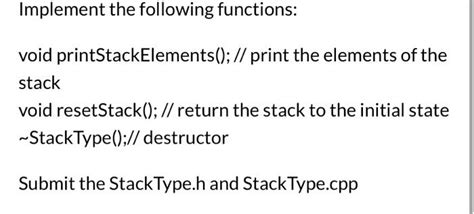 Solved Pragma Once Eclass Stacktype Private Int