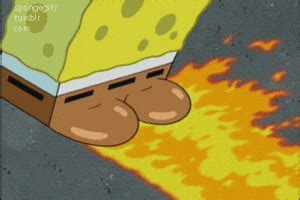 Spongebob On Fire S Find And Share On Giphy