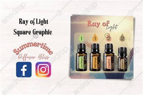 Ray Of Light Diffuser Blend Square Graphic By Emily Klein