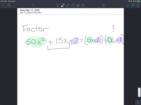 Solved Complete Each Factored Form See Examples I Through 5 And 8 Through 10 50 X 2 15 X 2