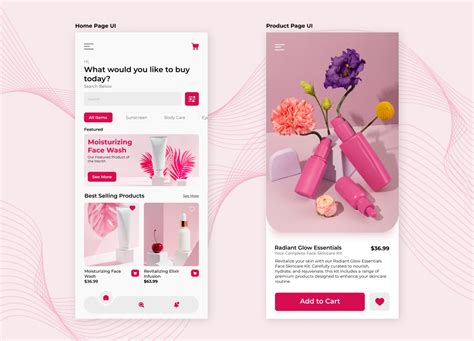Skincare App Ui Wireframing And Prototyping Behance Skincare App Ui Wireframing And Prototyping Behance