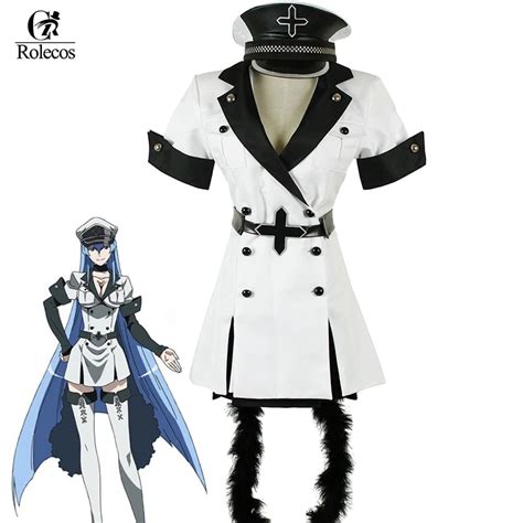 Rolecos Japanese Anime Akame Ga Kill Esdese Esdeath Cosplay Costume