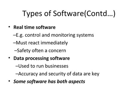 Lecture 1 Intro To Software Development Ppt Computer Software And Applications Computing