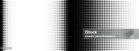 Halftone Pattern Transition From White To Black Showcasing Circular Dots Creating A Dynamic