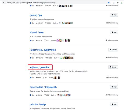 纪念我的第一个Go开源项目 一个高性能的http路由上GO趋势榜单 Xujiajun Blog