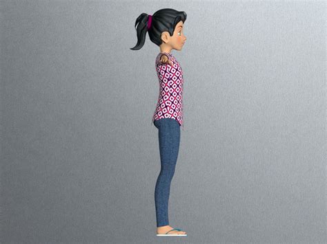 Rani Girl Model 3d Model 20 Ma Fbx Free3d