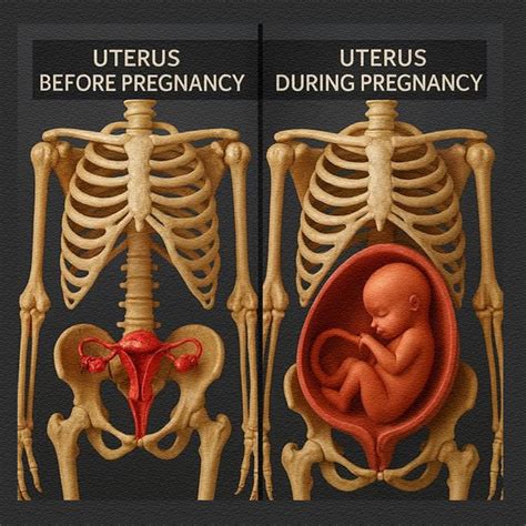 Pregnancy 🤰 Uterus Before Vs After Pregnancy Before Pregnancy • 📏