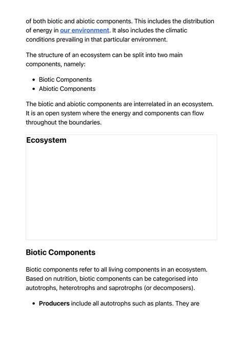 Solution Ecosystem Structure Functions Units And Types Of Ecosystem