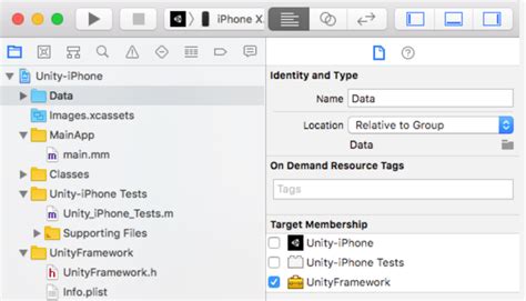 integration unity as a library in native ios app unity engine unity