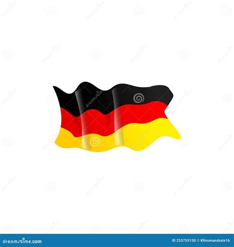 German Flag Icon Illustration Vector Stock Vector Illustration Of