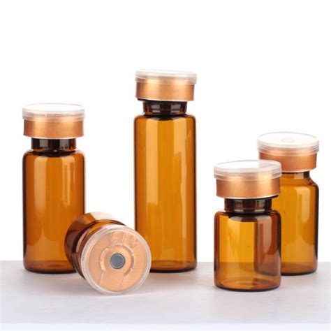 Amber Vitamin B12 Injection Glass Medicine Vials Bottles 5ml 6ml 8ml