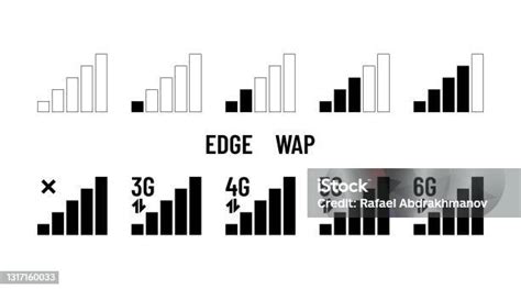 스마트 폰 신호 수신 패널 바 이동 통신 벡터 아이콘 설정 셀룰러 신호가 없습니다 계기판 측정기에 대한 스톡 벡터 아트 및 기타 이미지 계기판 측정기 라디오 전파