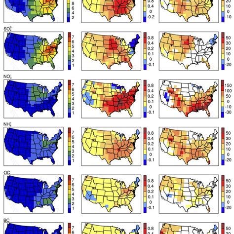 A Simulated Concentrations µg M −3 Of Pm 25 And Each Aerosols
