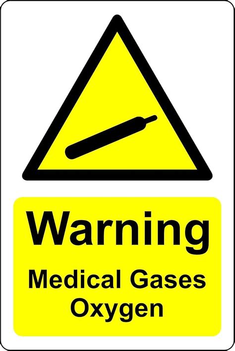 Medical Gas Sign Caution Medical Gases From Safety Sign Supplies