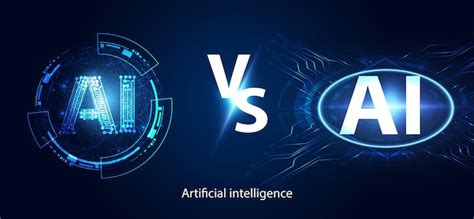 Premium Vector Concept Ai Vs Ai Comparison Or Duel Between Artificial Intelligence In The