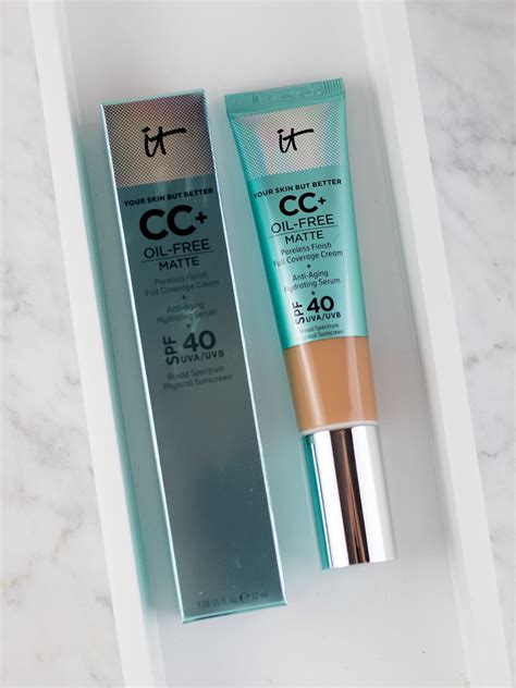 It Cosmetics Cc Cream Oil Free Matte Spf 40 Review Photos Artofit