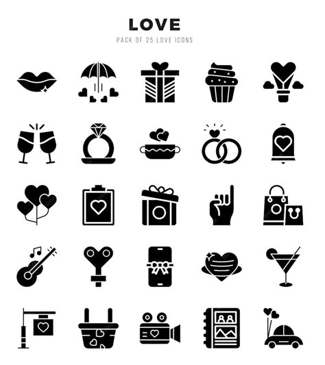 Premium Vector Love Icon Pack For Your Website Mobile Presentation
