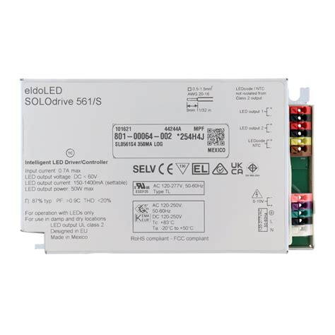 Eldoled Solodrive 561s Intelligent Led Driver 60v 150 1400ma 50w